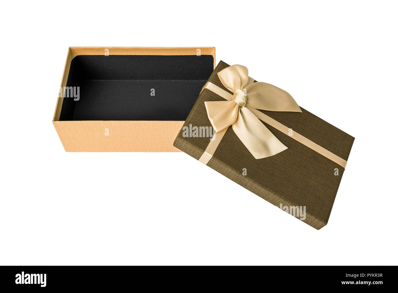 Gift box on a white background. Filmed close-ups Stock Photo - Alamy
