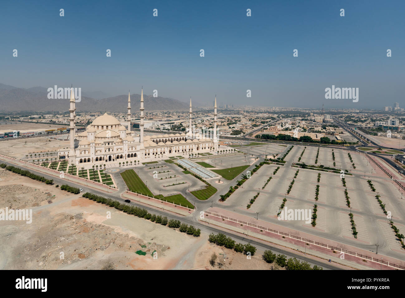 Sheikh Zayed Mosque in Fujairah, Uinted Arab Emirates. It is the second ...
