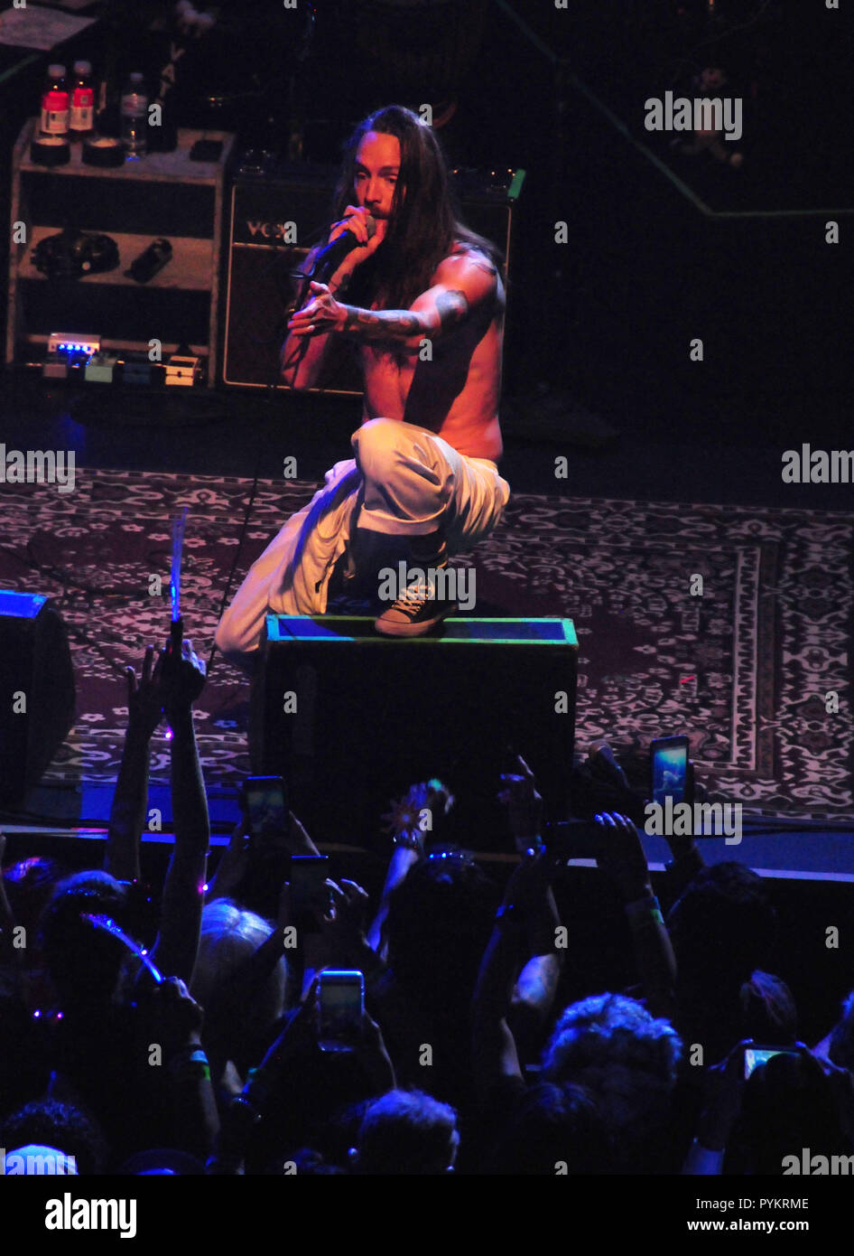 Incubus singer brandon boyd performs hi-res stock photography and ...