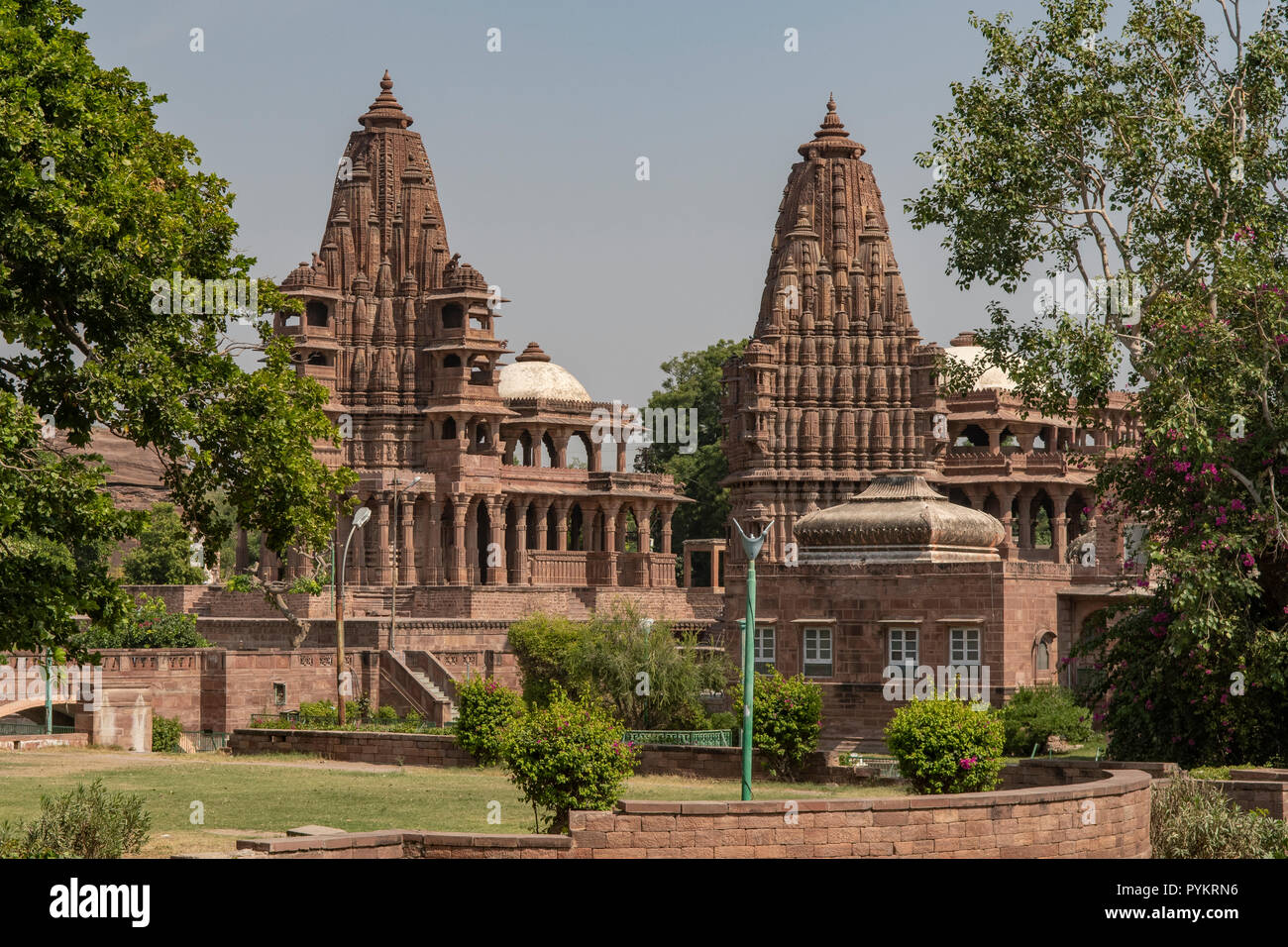 Hindu Temples at Mandore Garden, Jodhpur, Rajasthan, India Stock Photo ...