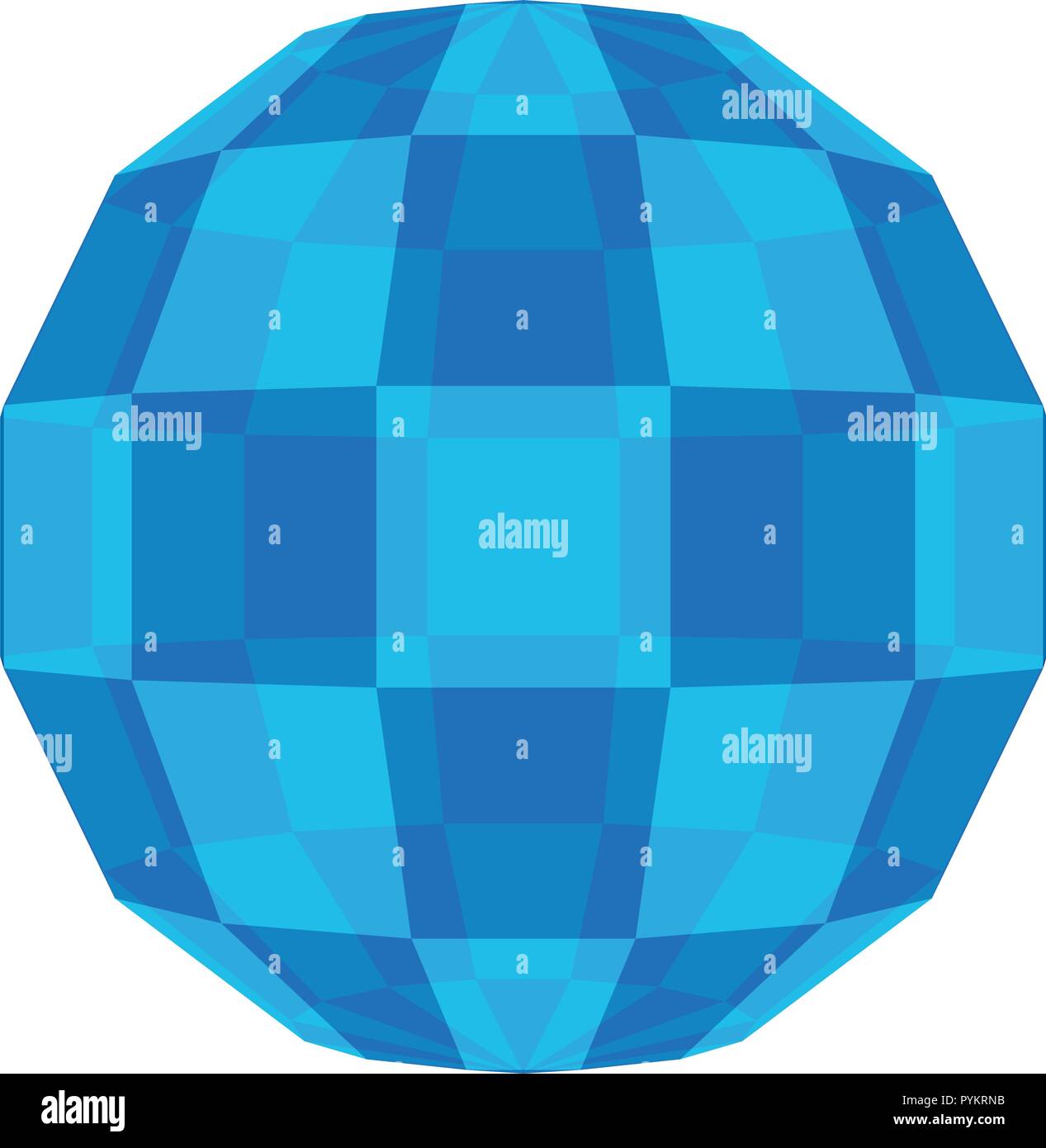 abstract checkered transparent sphere. spherical faceted geometric ...
