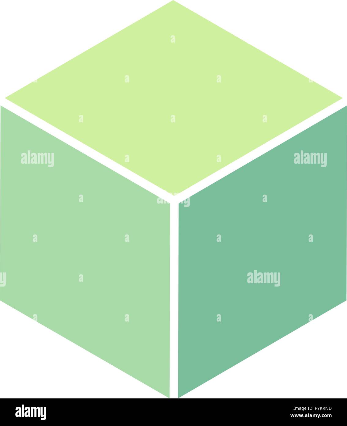 abstract isometric cube. vector icon. element for logo, product ...