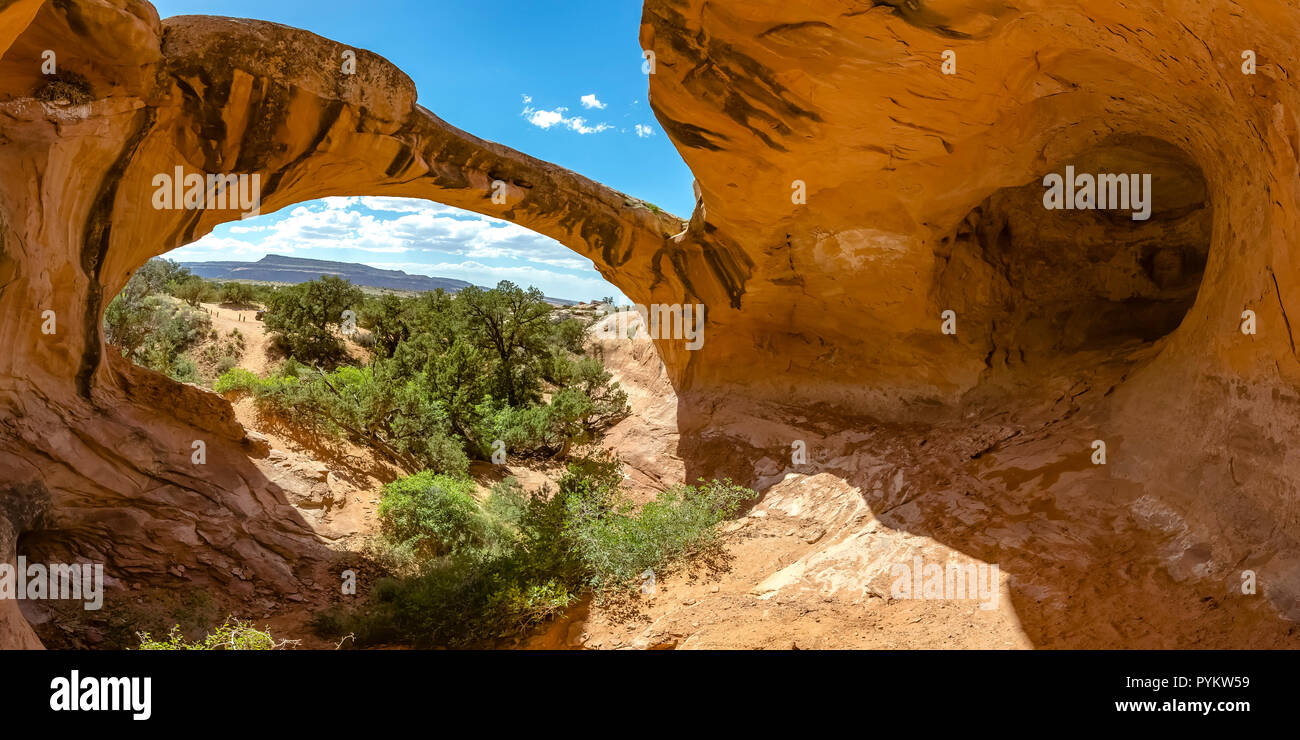 Uranium Arch view in Moab Utah on a sunny day Stock Photo - Alamy