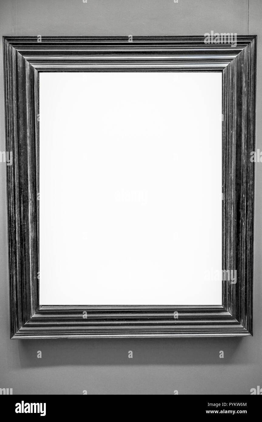 Empty painting black white Stock Photo - Alamy