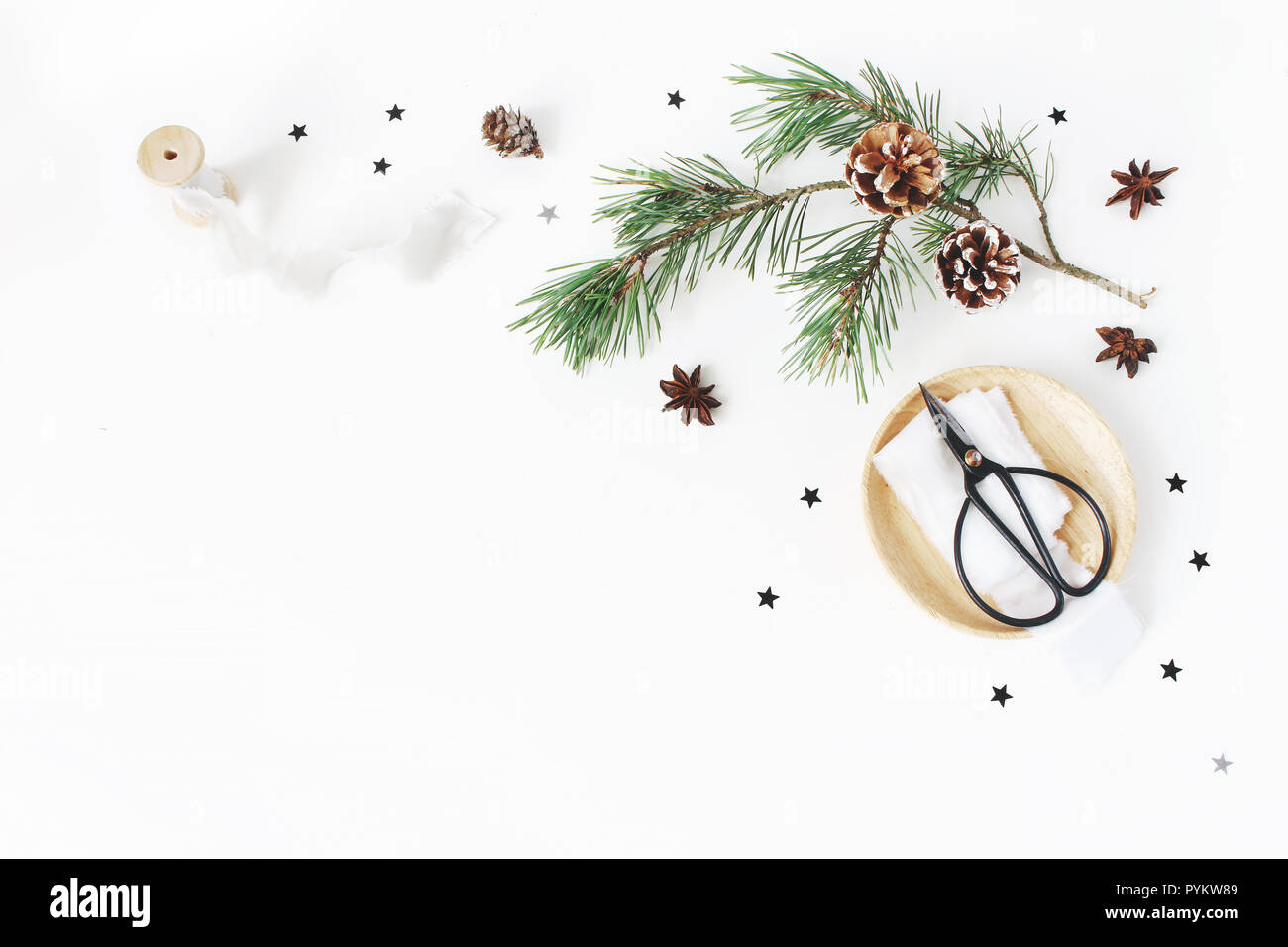 Decoration made cones on Cut Out Stock Images & Pictures - Alamy