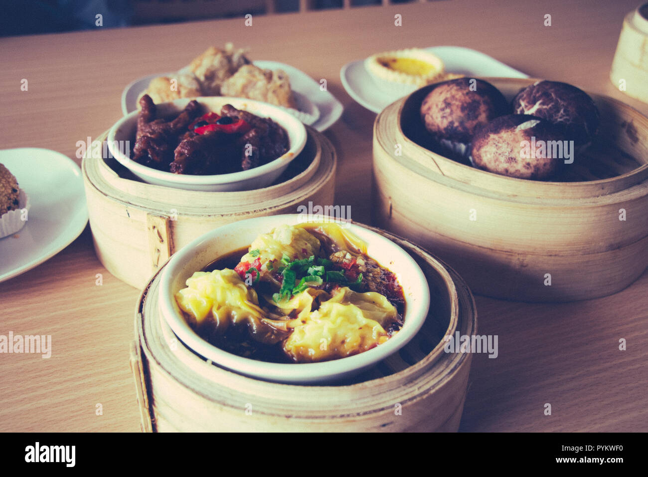 Various Traditional Chinese Dim Sum Dian Xin in Chinese Restaurant ...