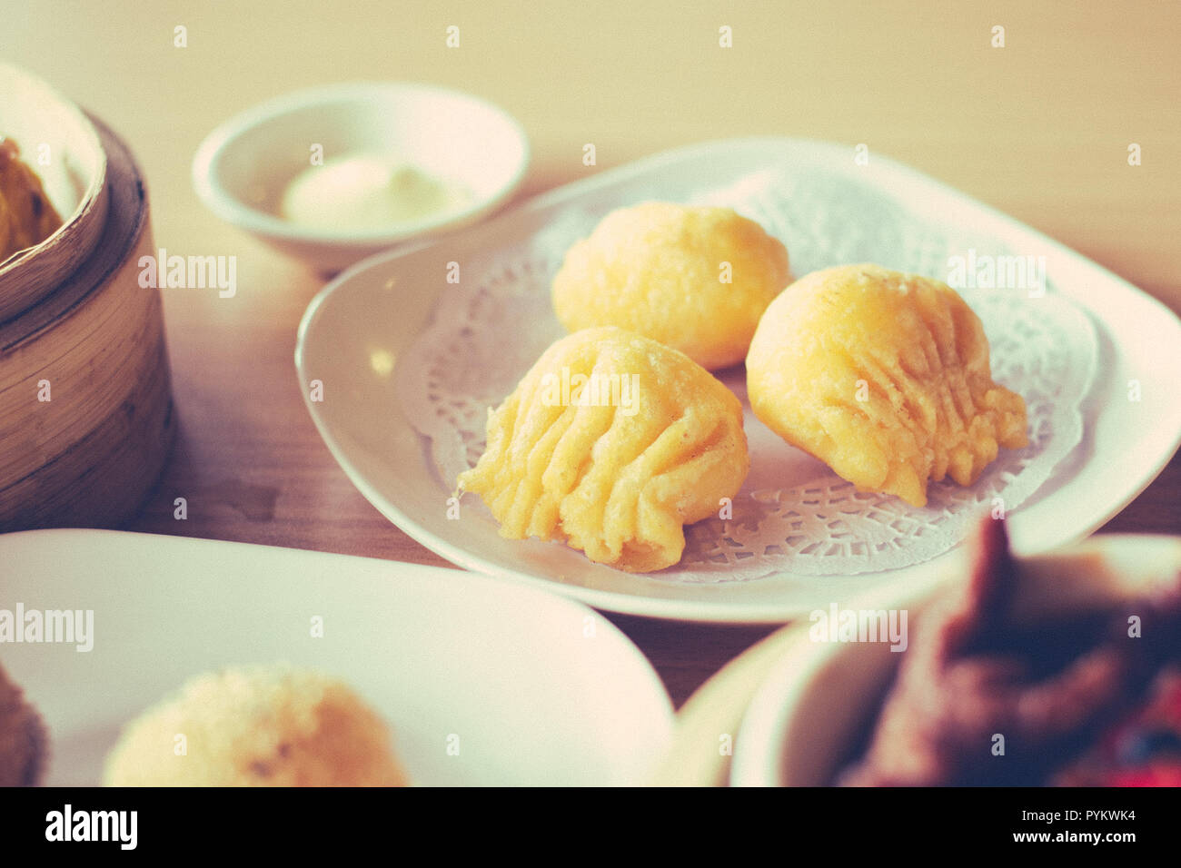 Various Traditional Chinese Dim Sum Dian Xin in Chinese Restaurant ...