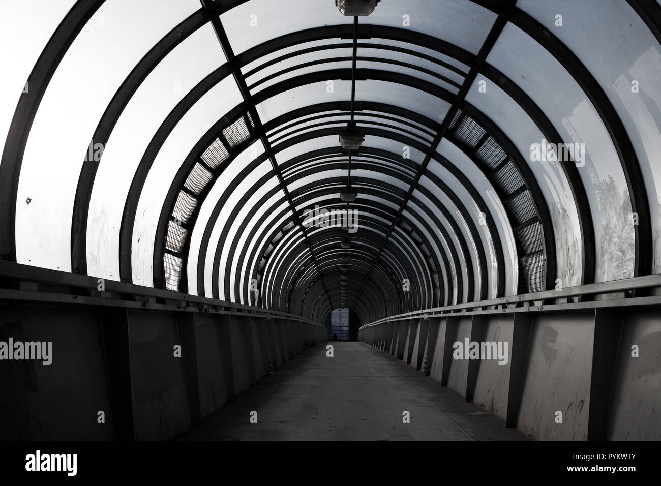 empty tunnel, pedestrian crossing, a city architecture concept Stock ...