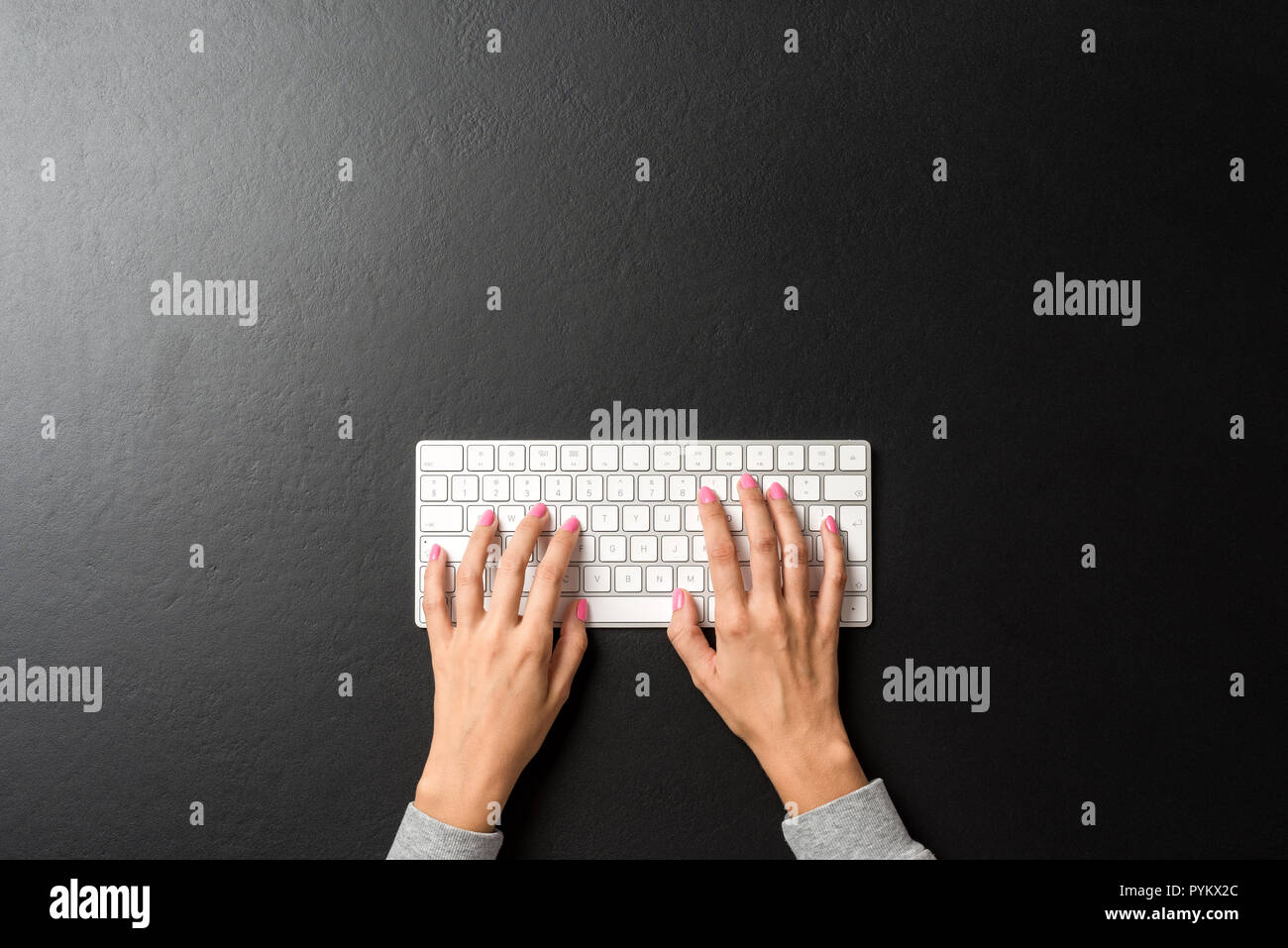 Woman hands using working computer hi-res stock photography and images ...