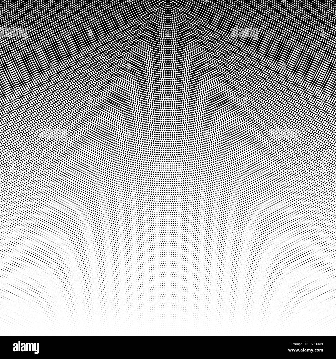 Vector Black Monochrome Minimal Modern Dynamic Abstract Halftone Linear Radial Gradient Texture