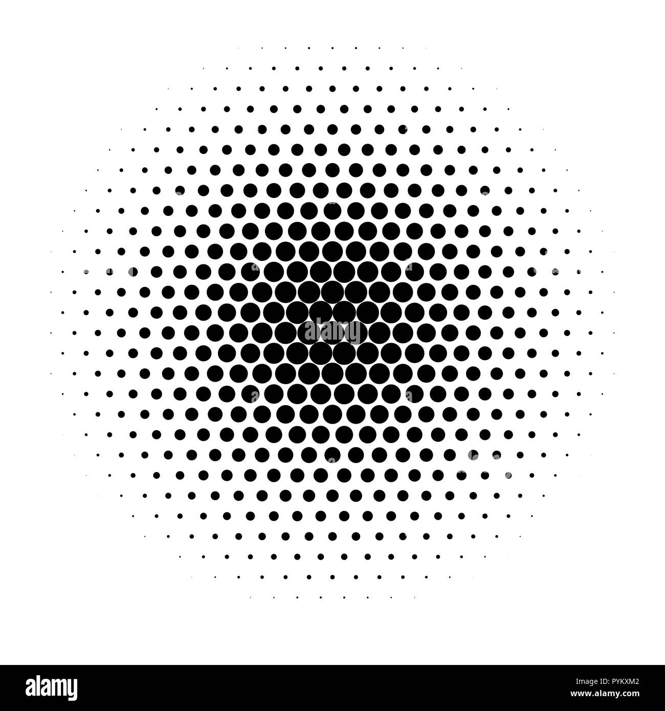 vector black monochrome minimal modern dynamic abstract halftone radial ...