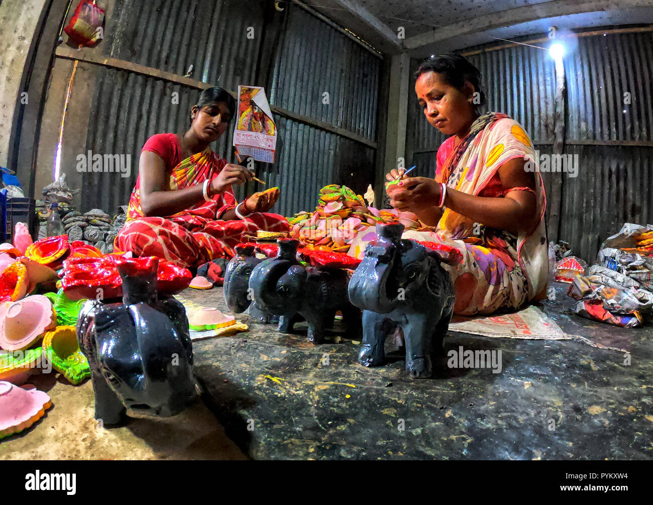 Soil made diya hi-res stock photography and images - Alamy