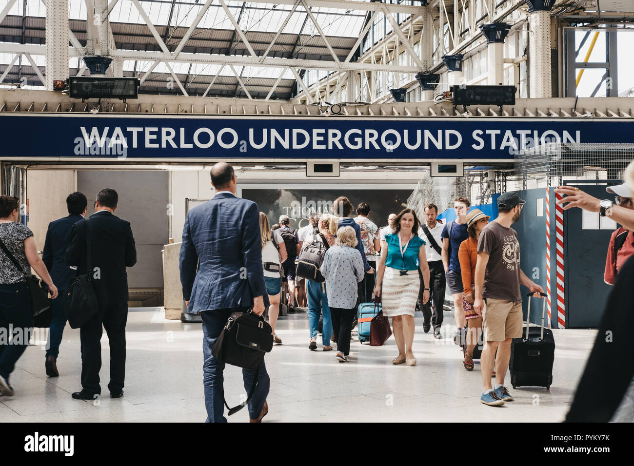 Waterloo station interchange hi-res stock photography and images - Alamy