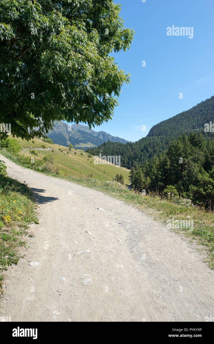 Road to Montgarri in the valley of Aran, Spain Stock Photo - Alamy
