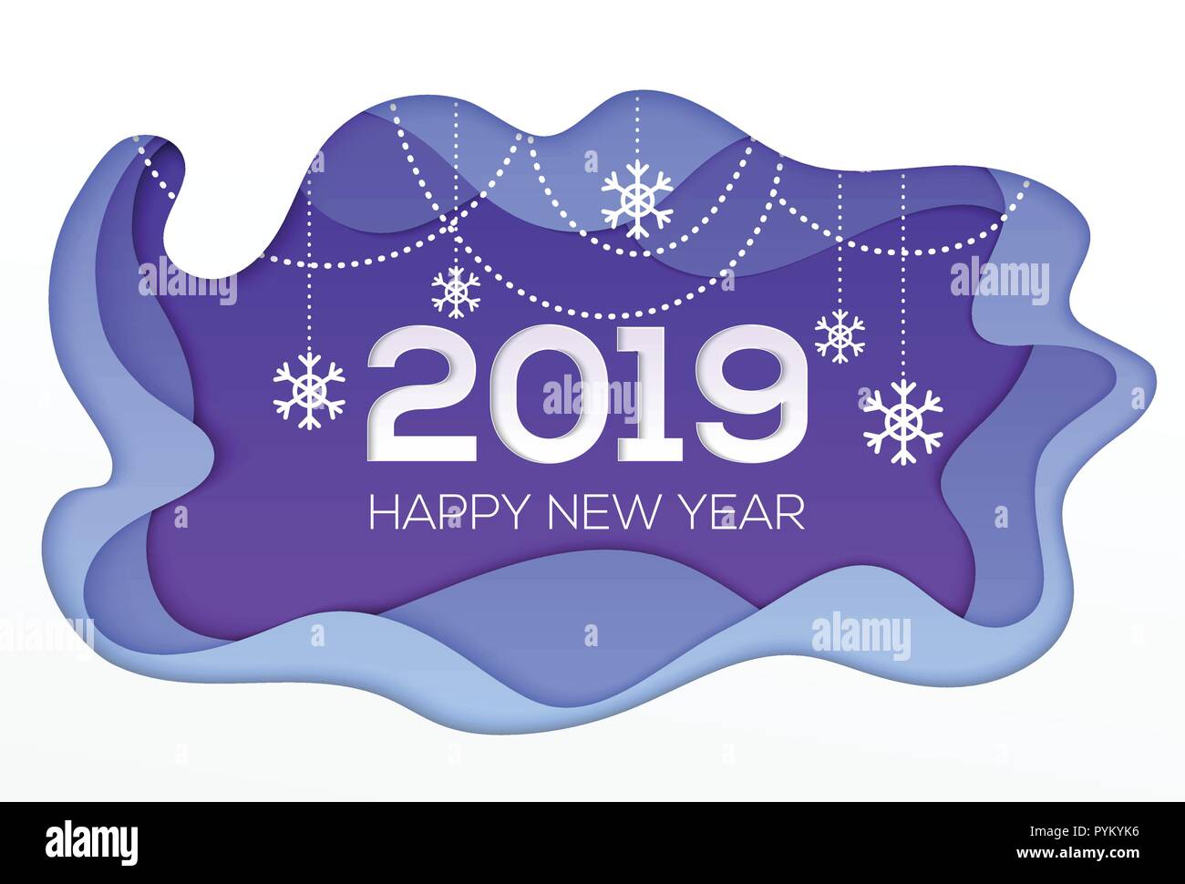 Beautiful paper cut effect Cut Out Stock Images & Pictures - Alamy