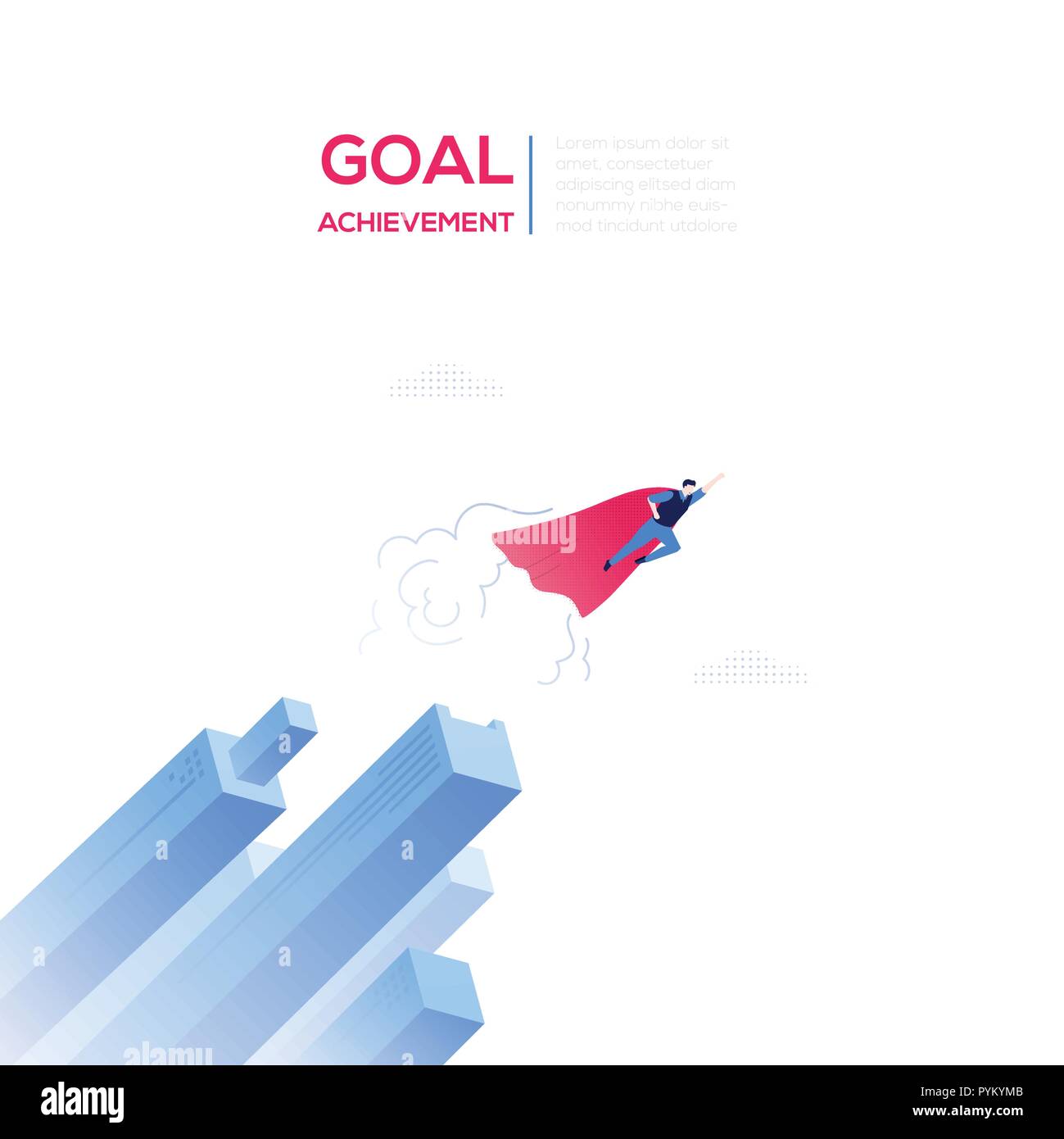 Goal achievement - modern isometric vector web banner Stock Vector ... Goal achievement - modern isometric vector web banner Stock Vector ...