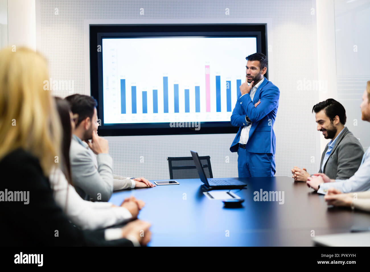 Picture of business seminar in conference room Stock Photo - Alamy