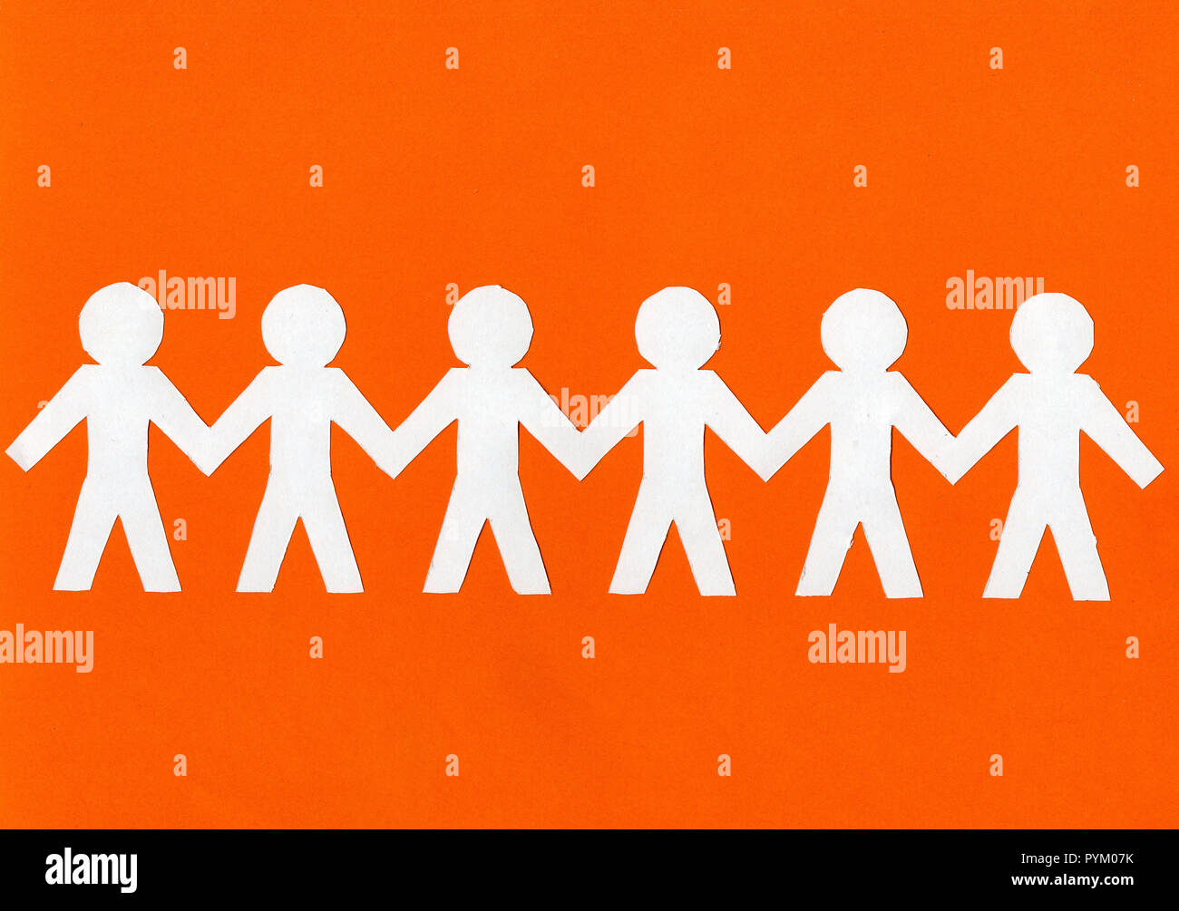 Paper men cutout hi-res stock photography and images - Alamy