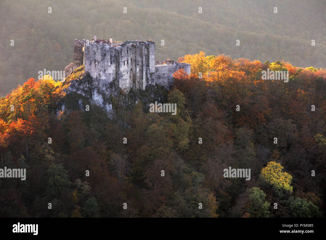 Uhrovec castle ruins hi-res stock photography and images - Alamy