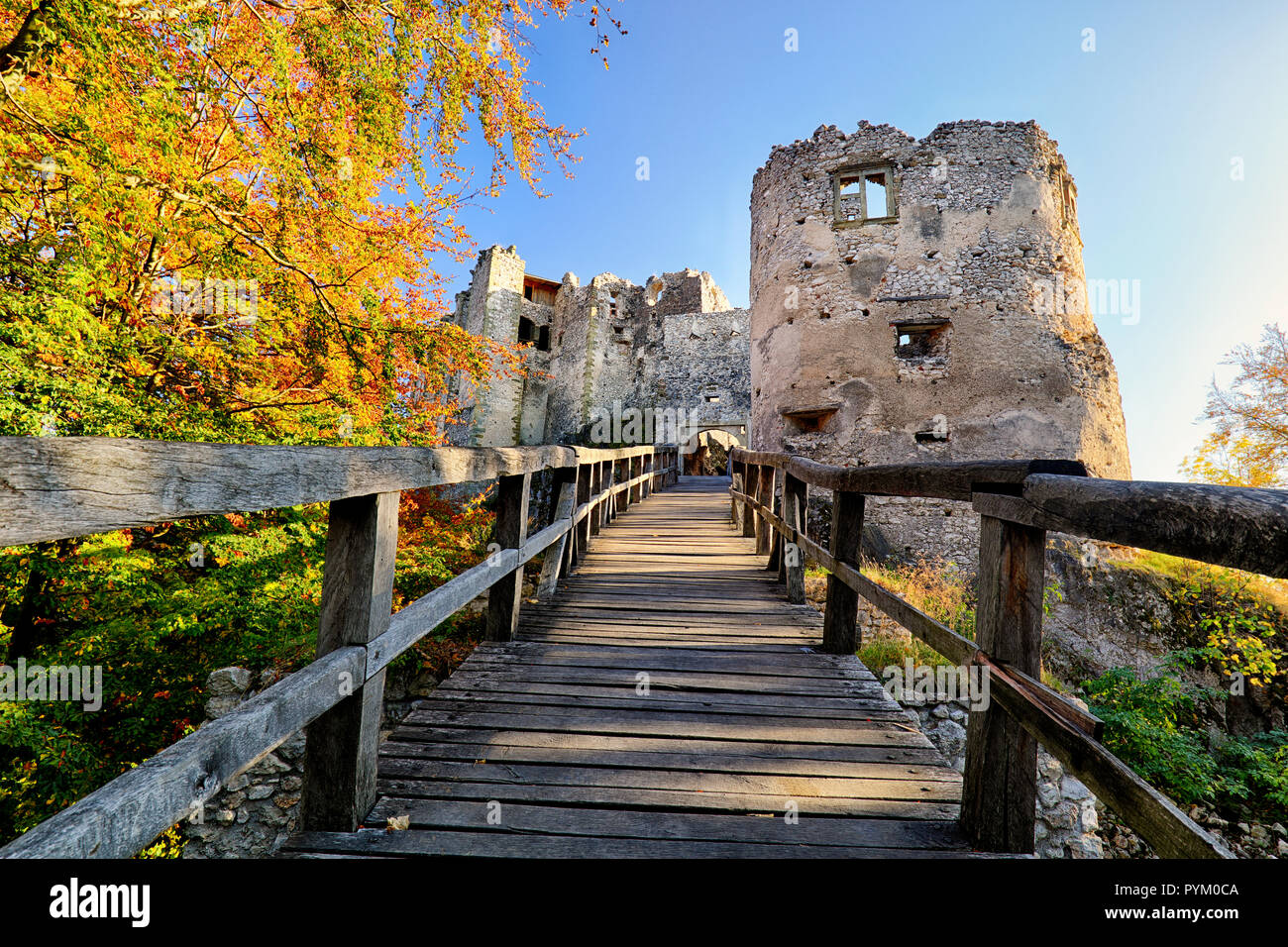 Uhrovec castle ruins hi-res stock photography and images - Alamy