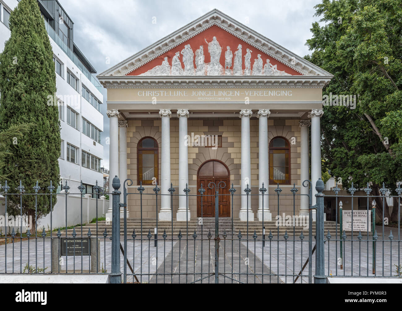 STELLENBOSCH, SOUTH AFRICA, AUGUST 16, 2018: The historic Hofmeyer Hall ...