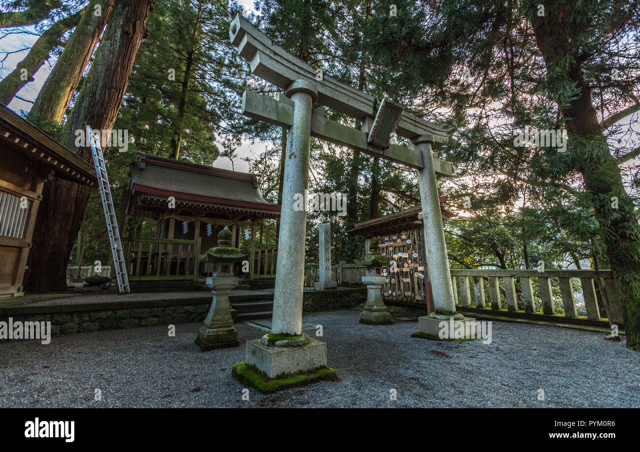 Torii gate at shirayamahime shinto shrine, Ishikawa Prefecture,Japan ...