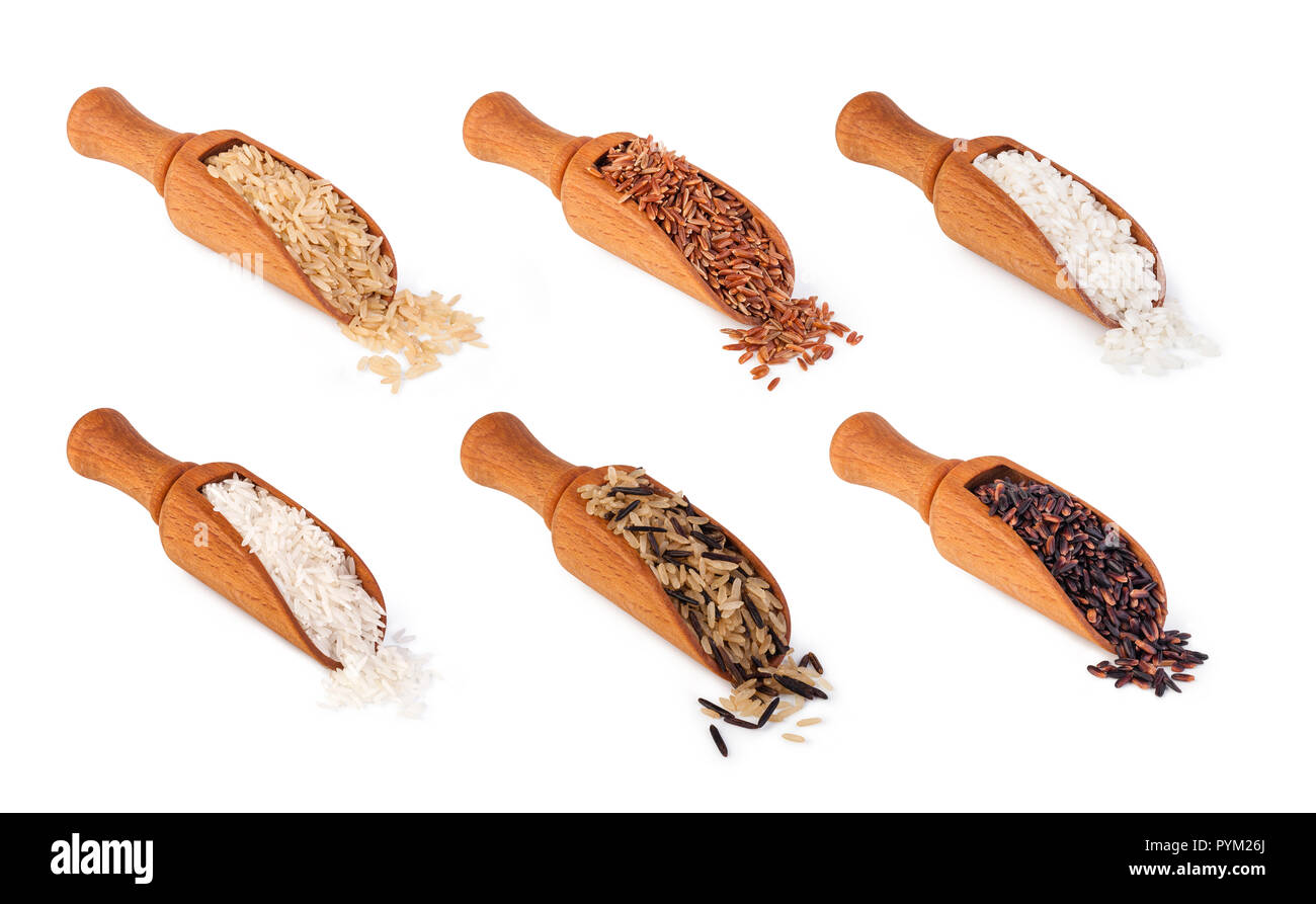 rice isolated on a white background Stock Photo - Alamy