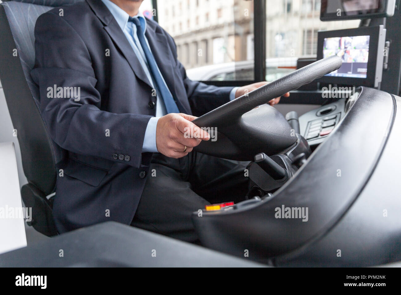 Bus steering wheel hi-res stock photography and images - Alamy