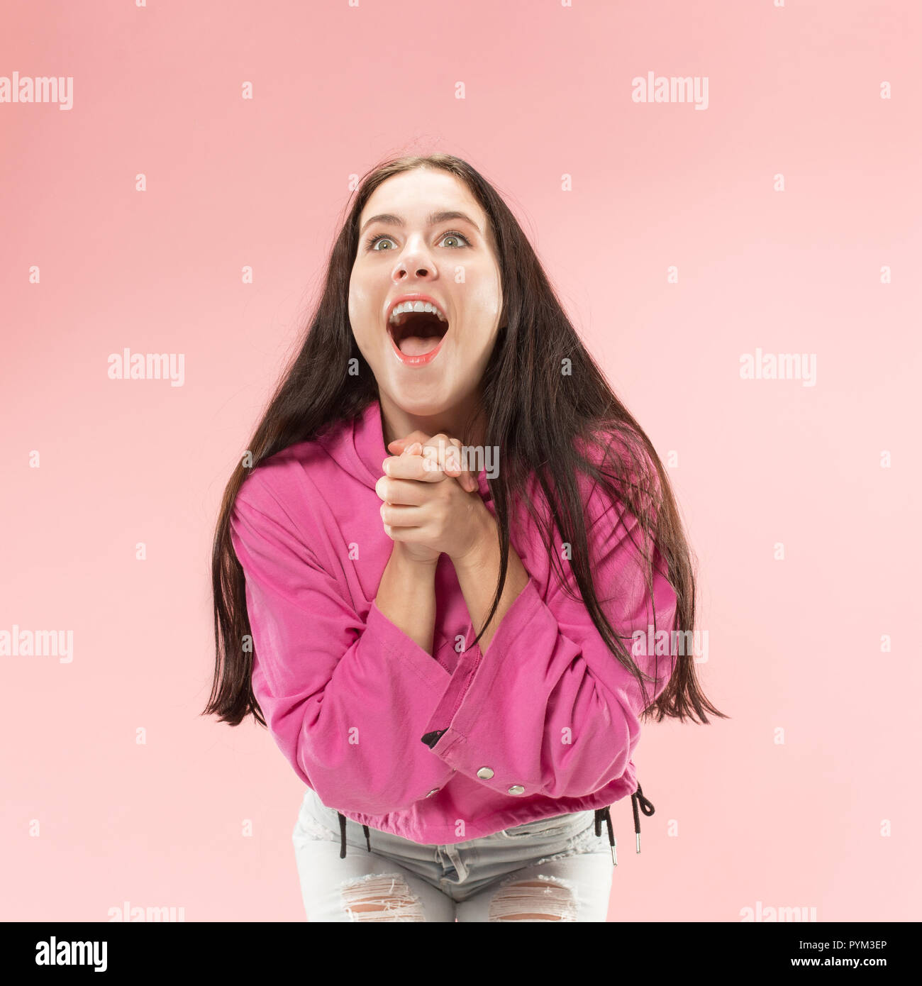 I won. Winning success happy woman celebrating being a winner. Dynamic ...