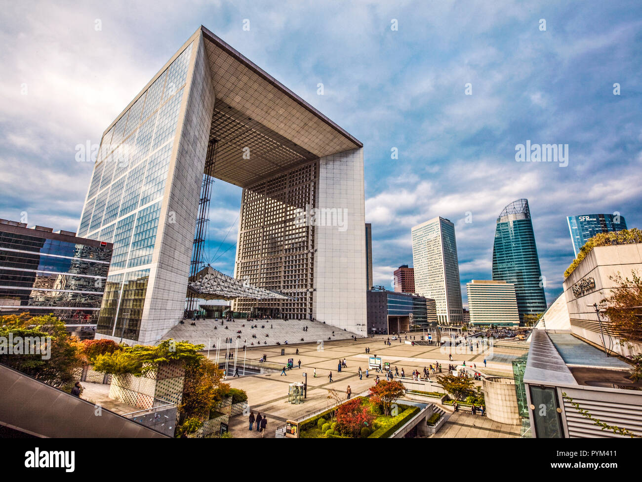 France,Paris, La Defense, the Grand Arc Stock Photo - Alamy
