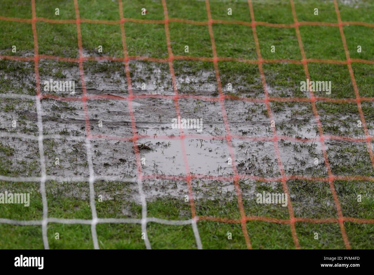 Soaked football field hi-res stock photography and images - Alamy