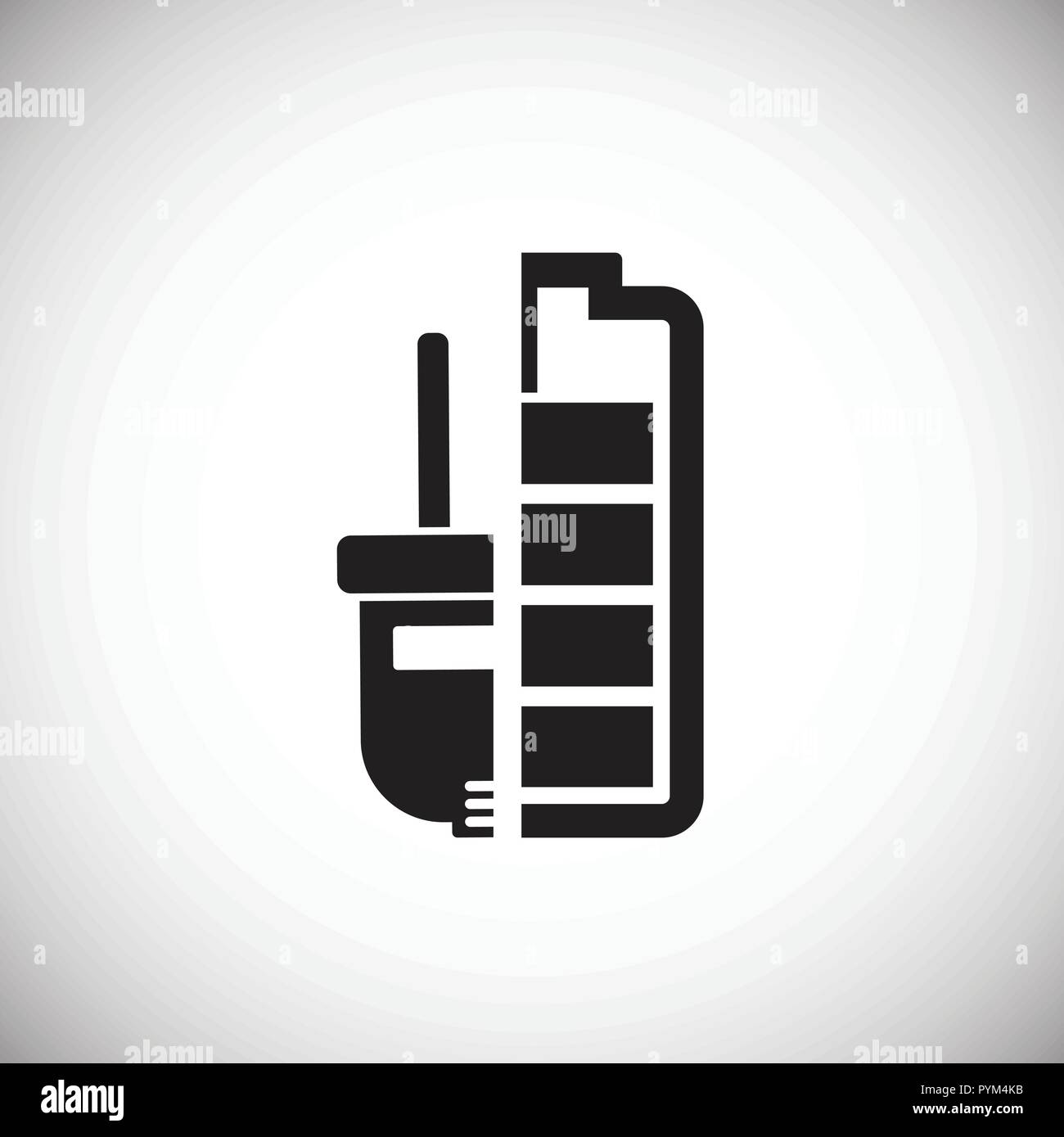 Computer charge plug on white background Stock Vector Image & Art - Alamy