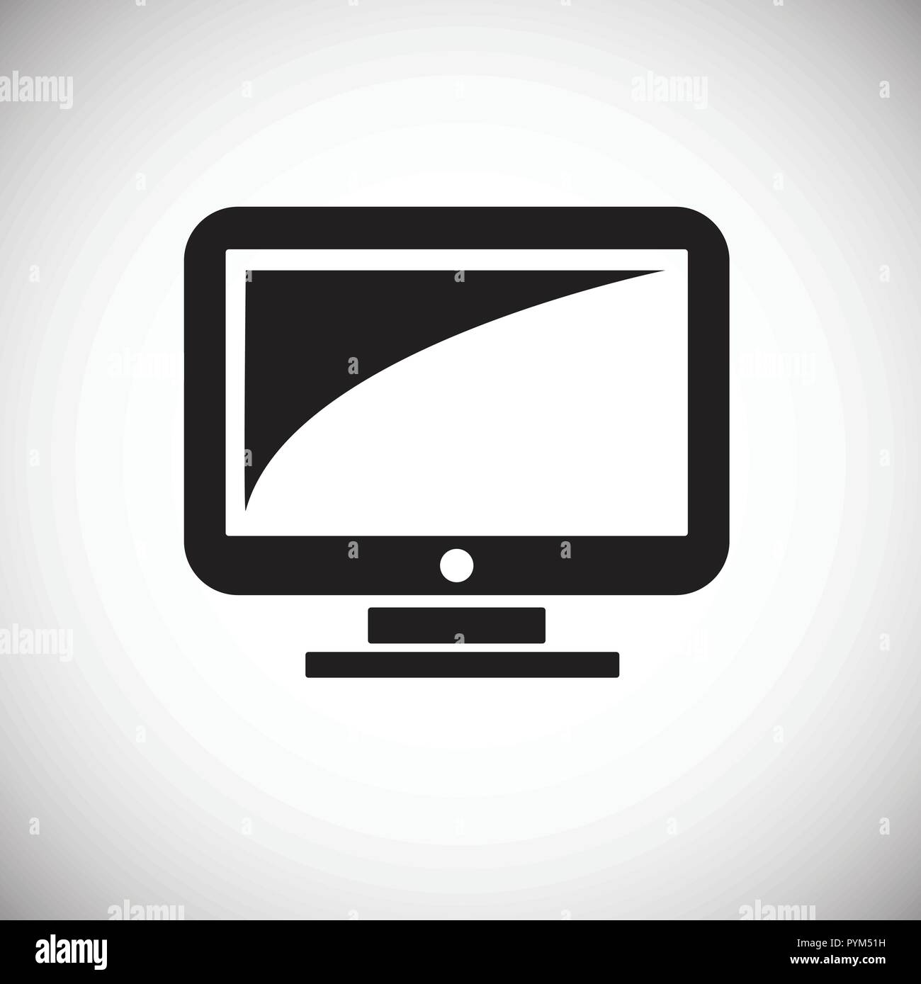 Computer pc on white background Stock Vector Image & Art - Alamy