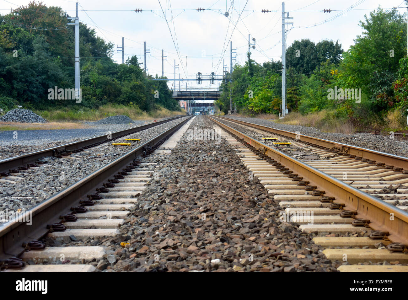 Rail road tracks hi-res stock photography and images - Alamy