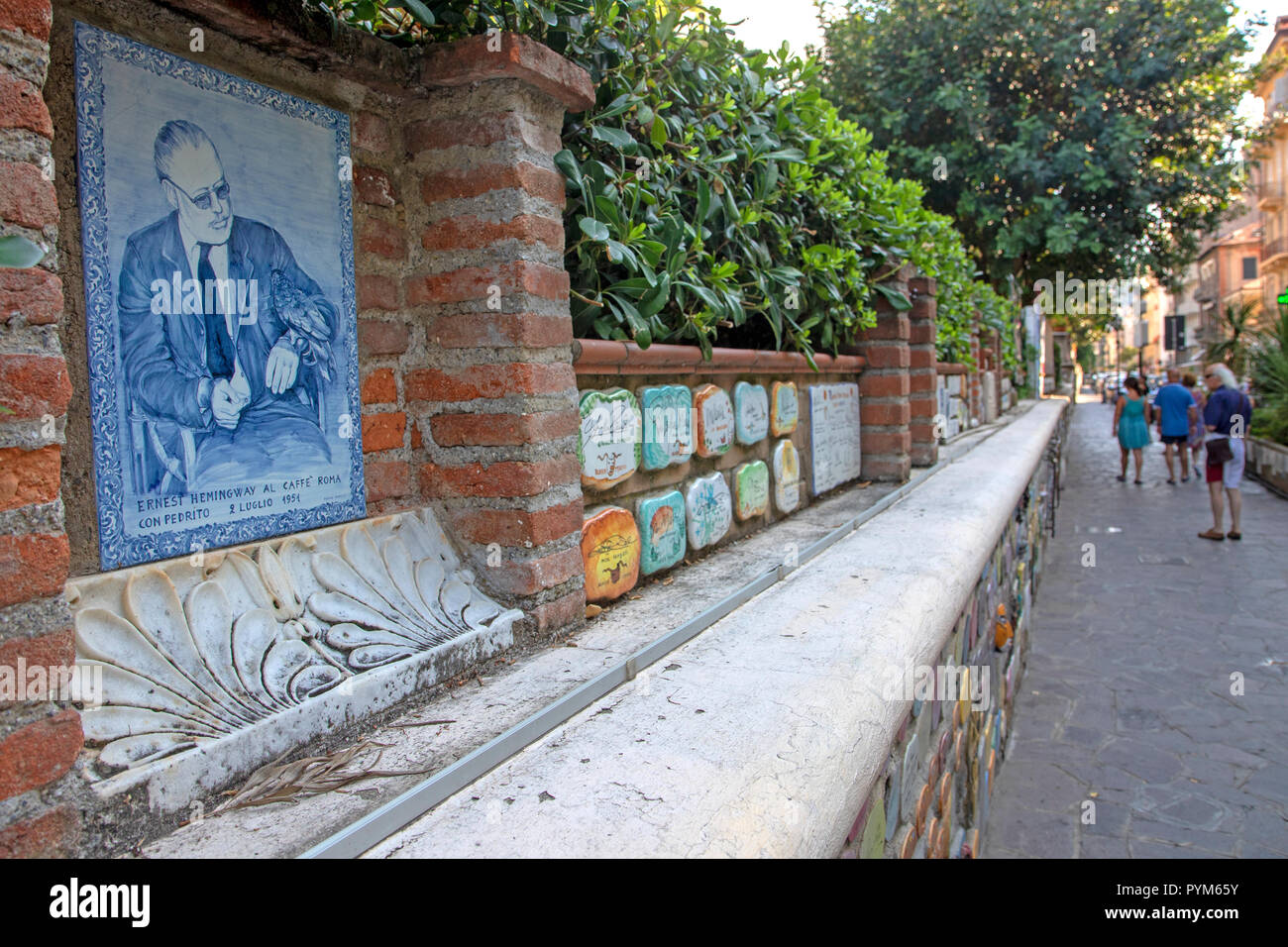 The muretto in Alassio (Muretto di Alassio Stock Photo - Alamy