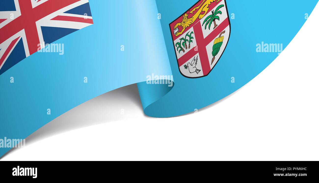 Fiji flag, vector illustration on a white background Stock Vector Image & Art - Alamy