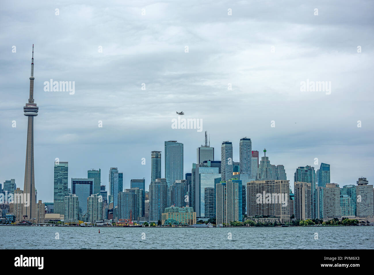 Panorama of Toronto, View from the island Stock Photo - Alamy