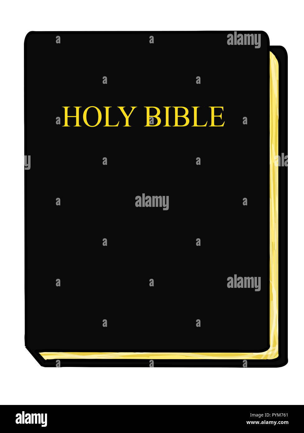 holy bibble god faith spiritual black cover heaven illustration Stock ...