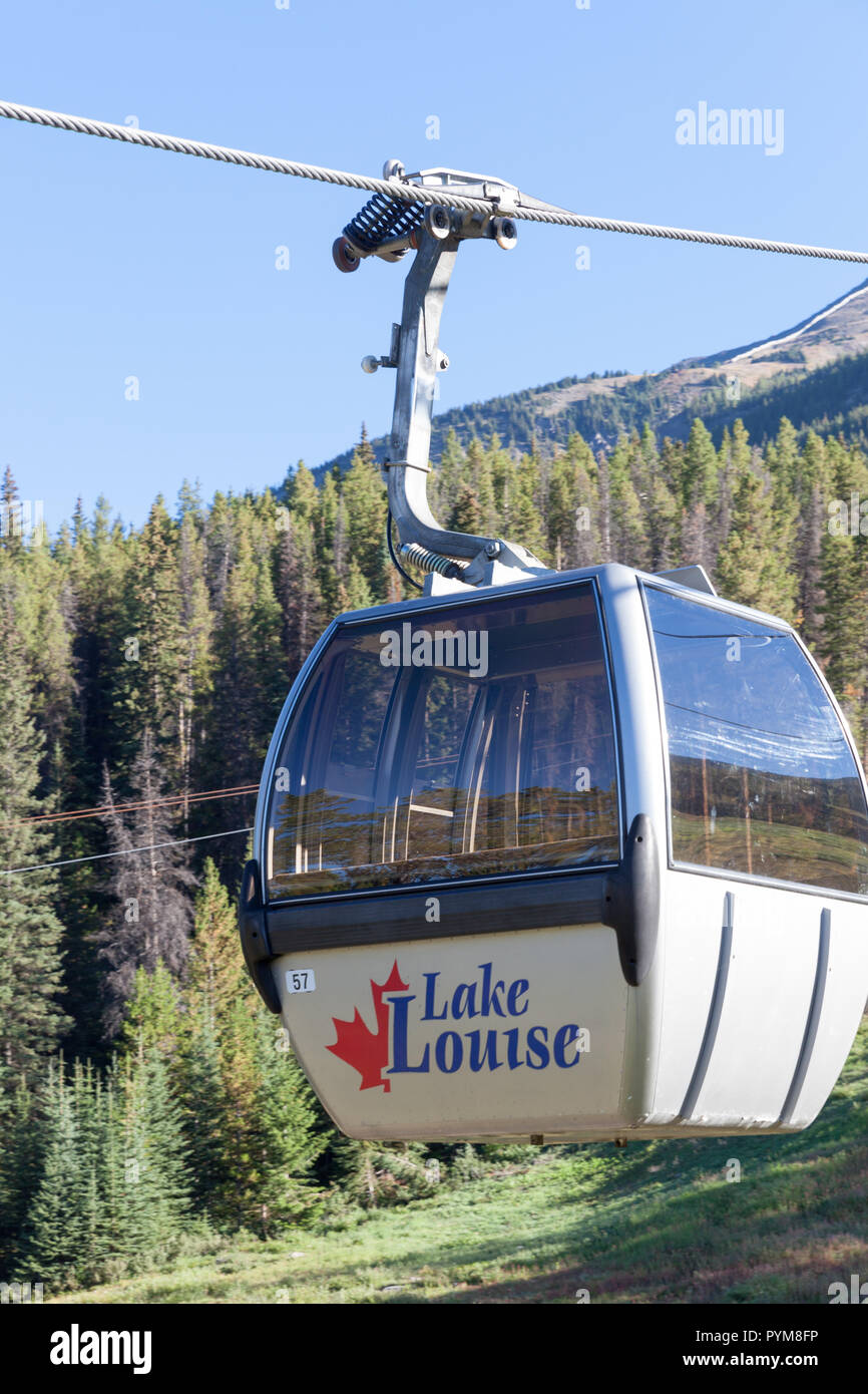 Cable car at Lake Louise, Banff National Park Stock Photo - Alamy