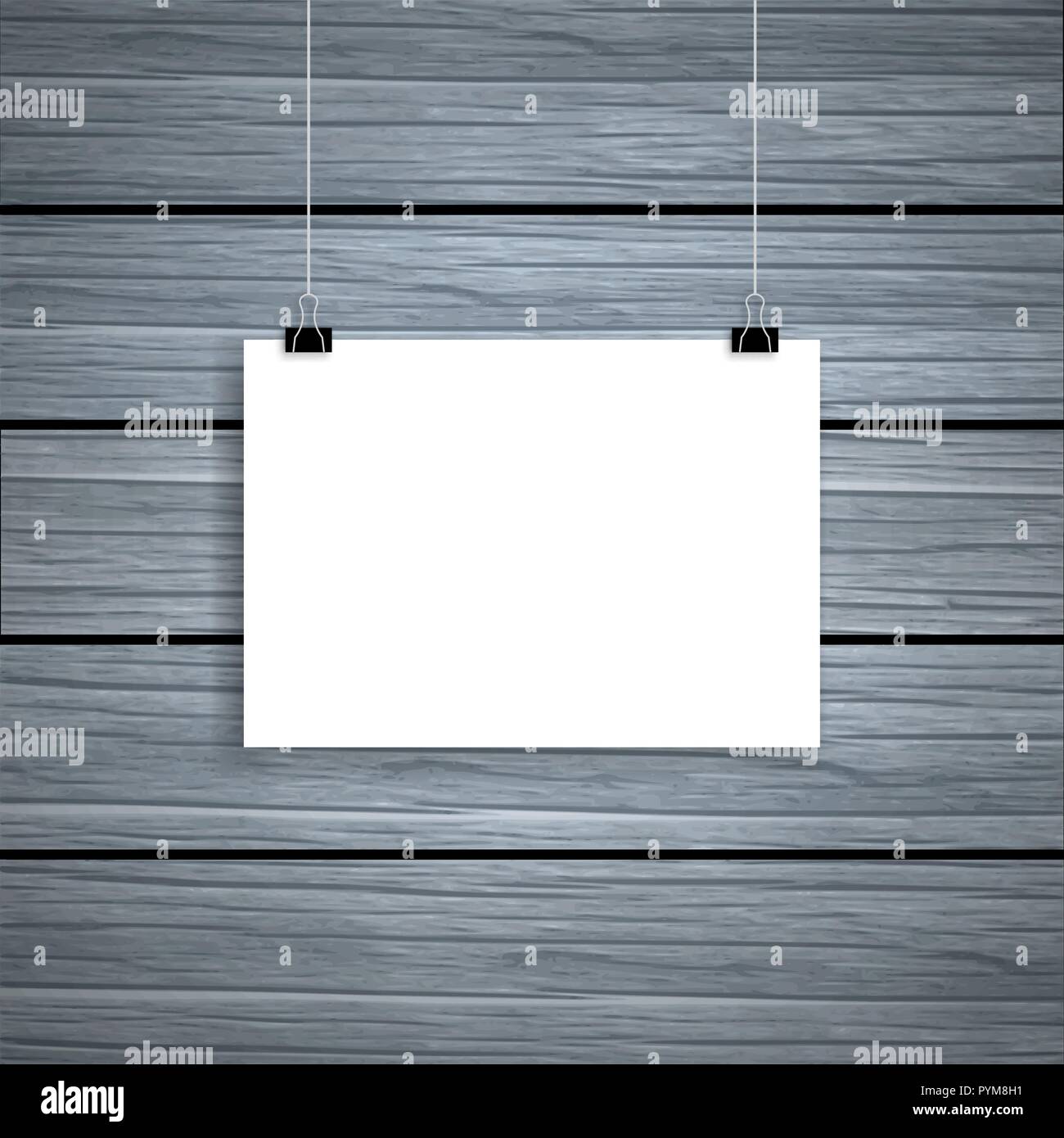 Horizontal blank poster in Stock Vector Images - Alamy