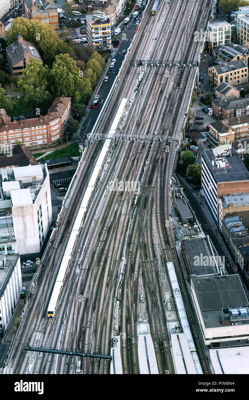 Arial view of railways hi-res stock photography and images - Alamy