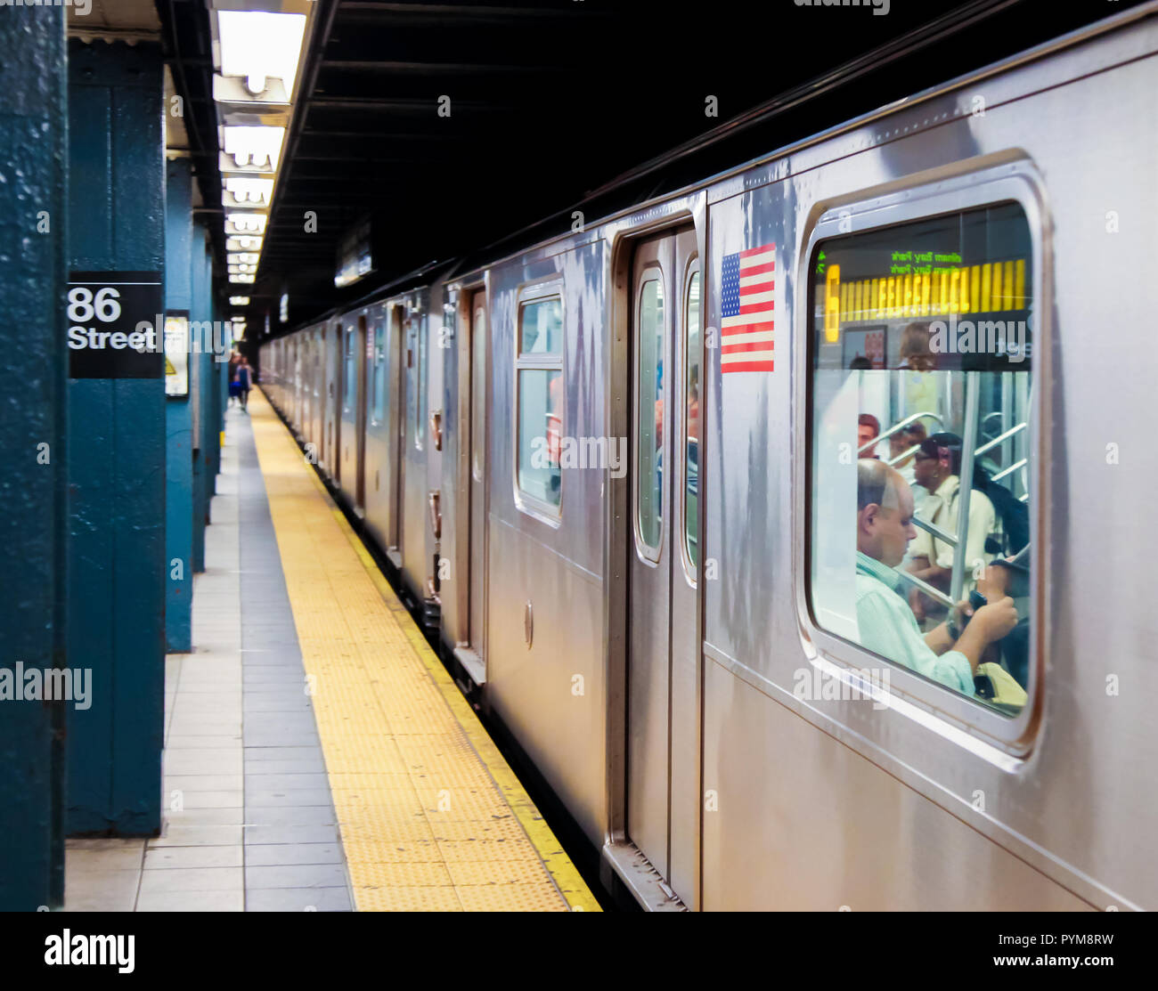 New York City Subway at 86th Street in New York City Stock Photo - Alamy