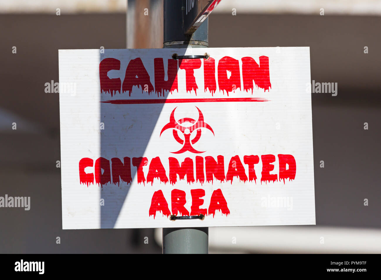 Contaminated Area Sign
