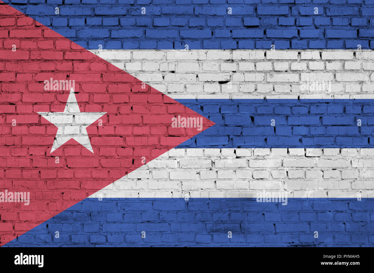 Painted mural cuban flag hi-res stock photography and images - Alamy