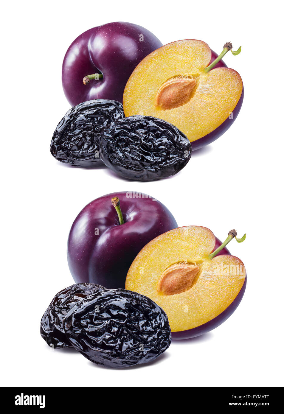 Set of plum hi-res stock photography and images - Alamy