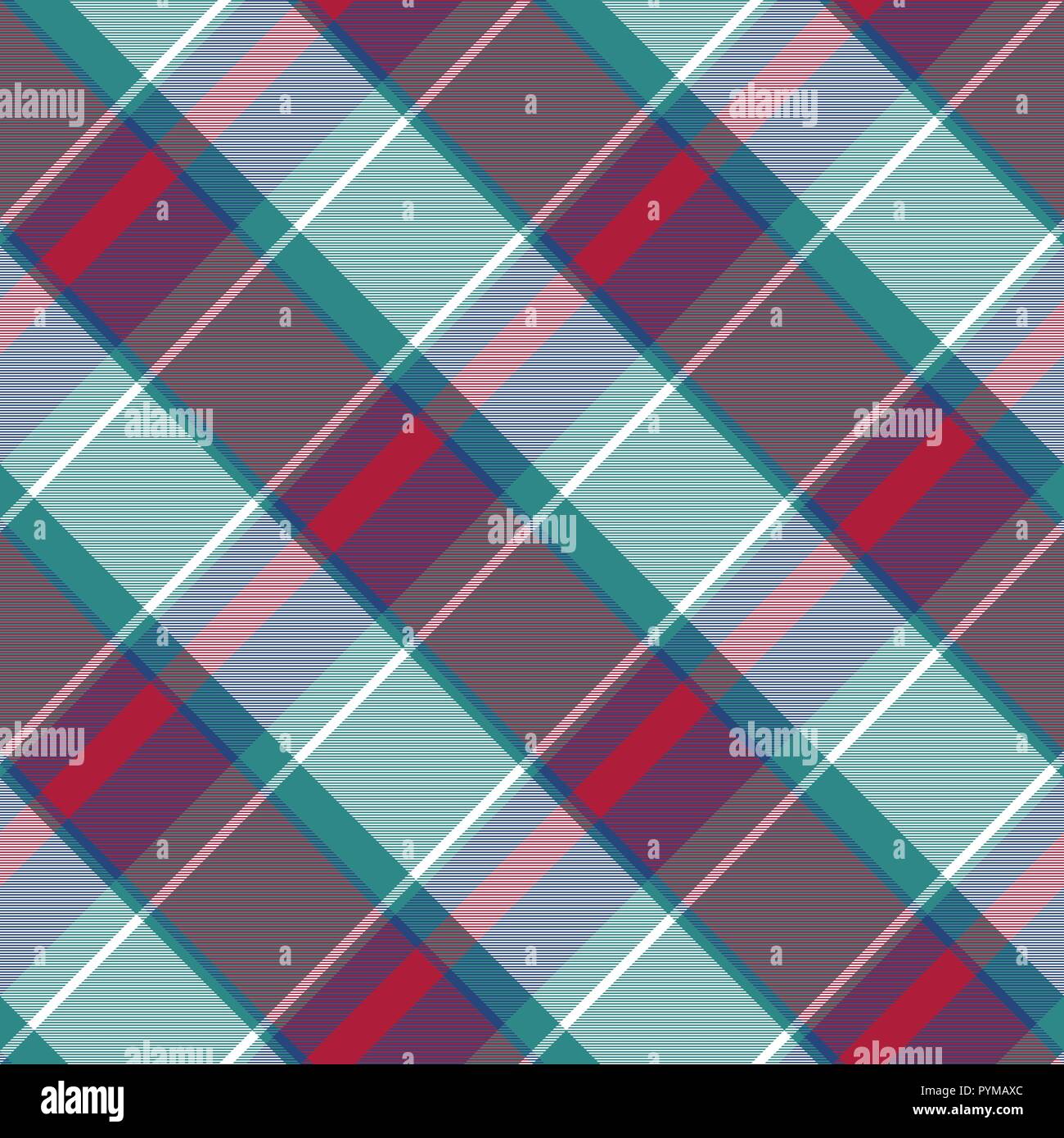 Abstract check plaid asymmetric seamless pattern. Vector illustration ...