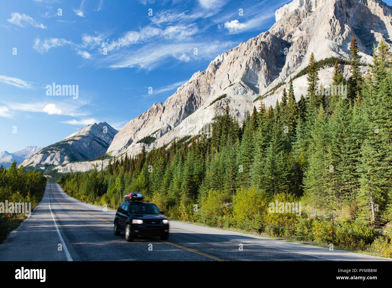Icefields parkway road summer hi-res stock photography and images - Alamy
