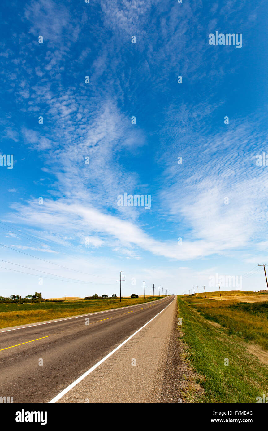 Highway 570 in Alberta Canada Stock Photo - Alamy
