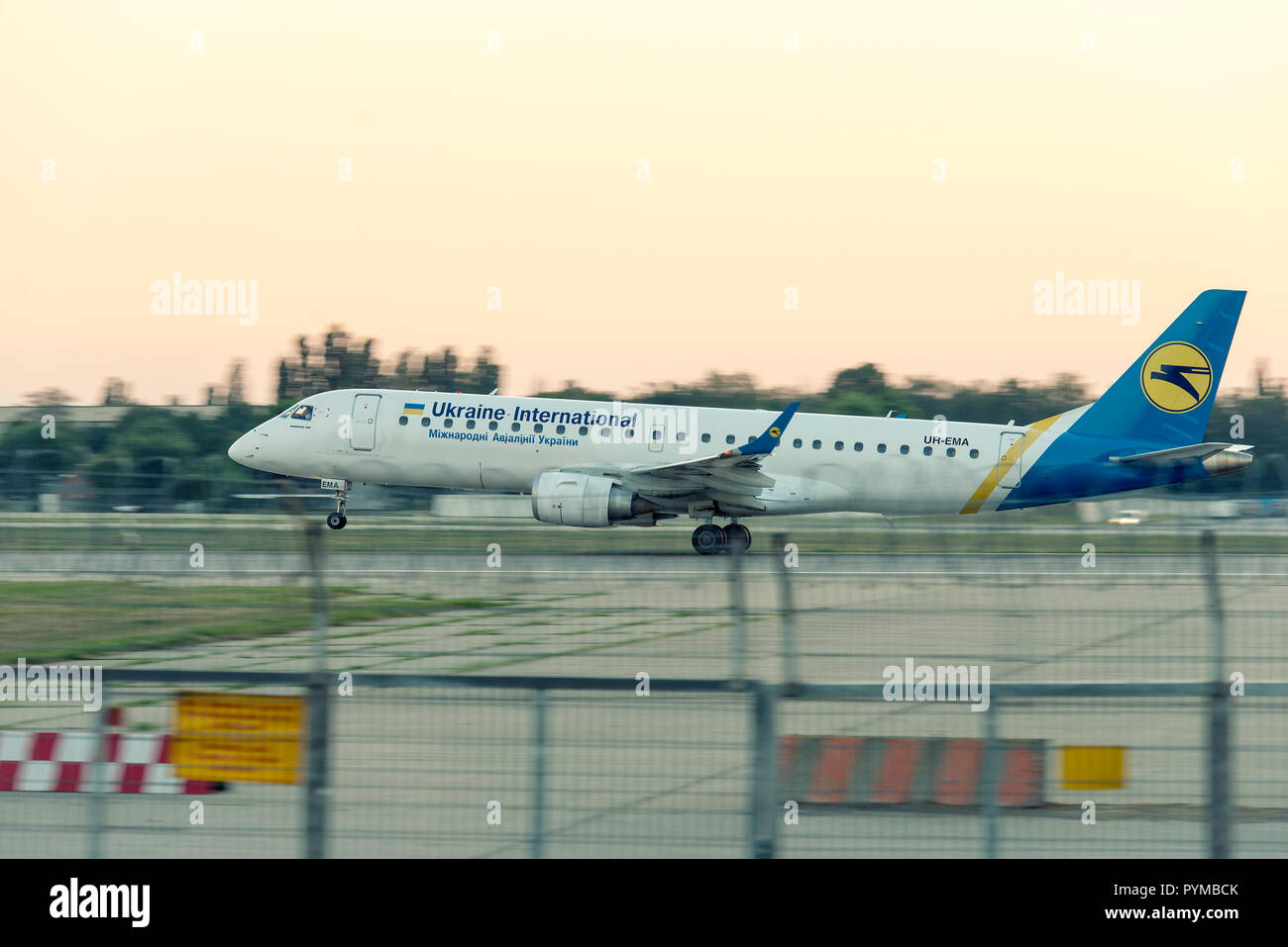 Aircraft company Ukraine International Airlines Stock Photo - Alamy