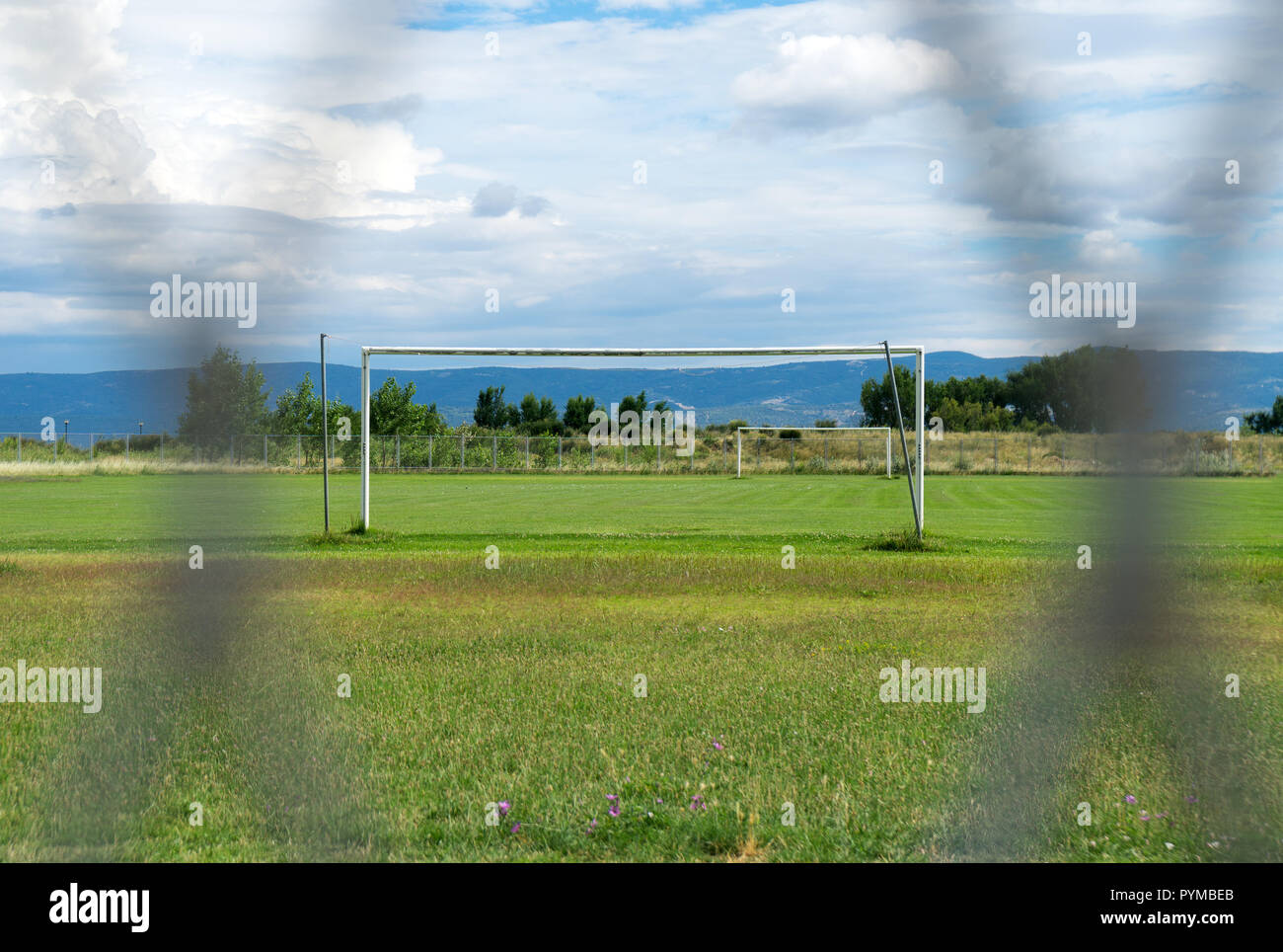 Image of Outdoor football school stadium Stock Photo - Alamy